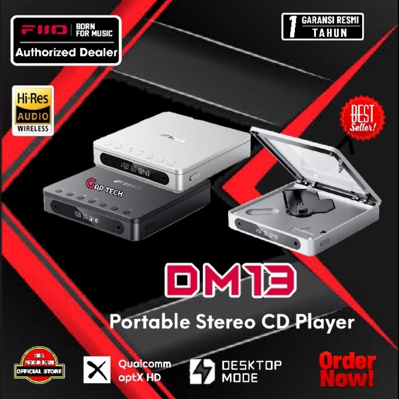Jual Fiio DM13 / DM-13 / DM 13 BT Hi-Fi Portable Stereo CD Player ...