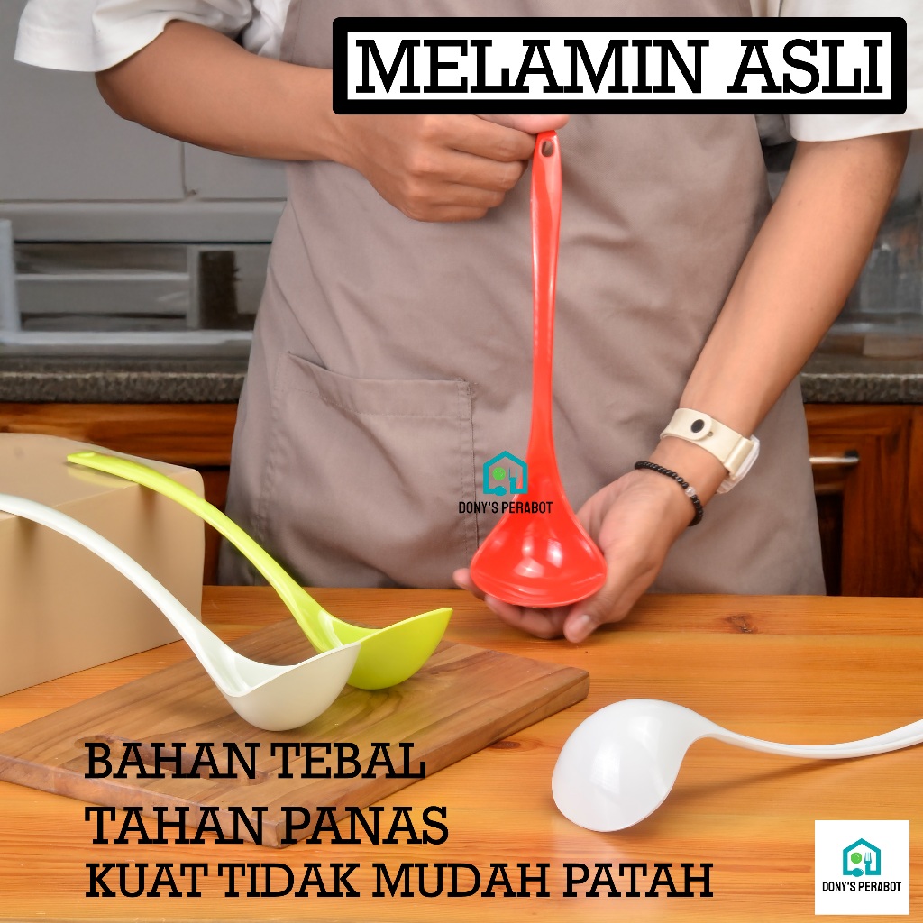 Jual Centong Sayur Melamin Asli Tebal Kuat Tahan Panas Sendok Sayur ...