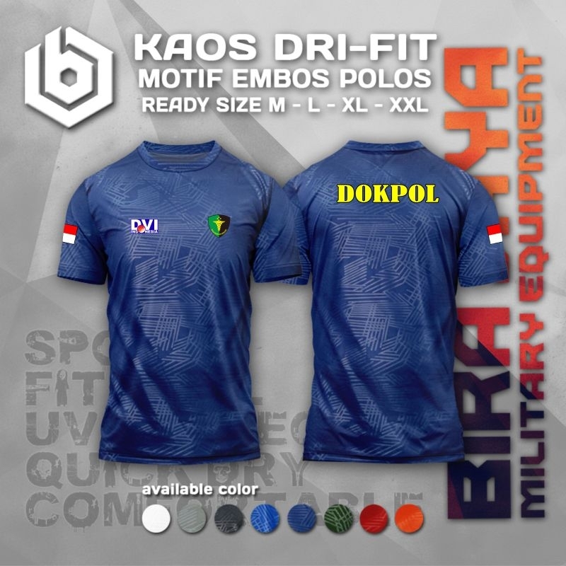 Jual KAOS DOKPOL / KAOS kedokteran polisi TERBARU BAHAN DRYFIT EMBOS ...