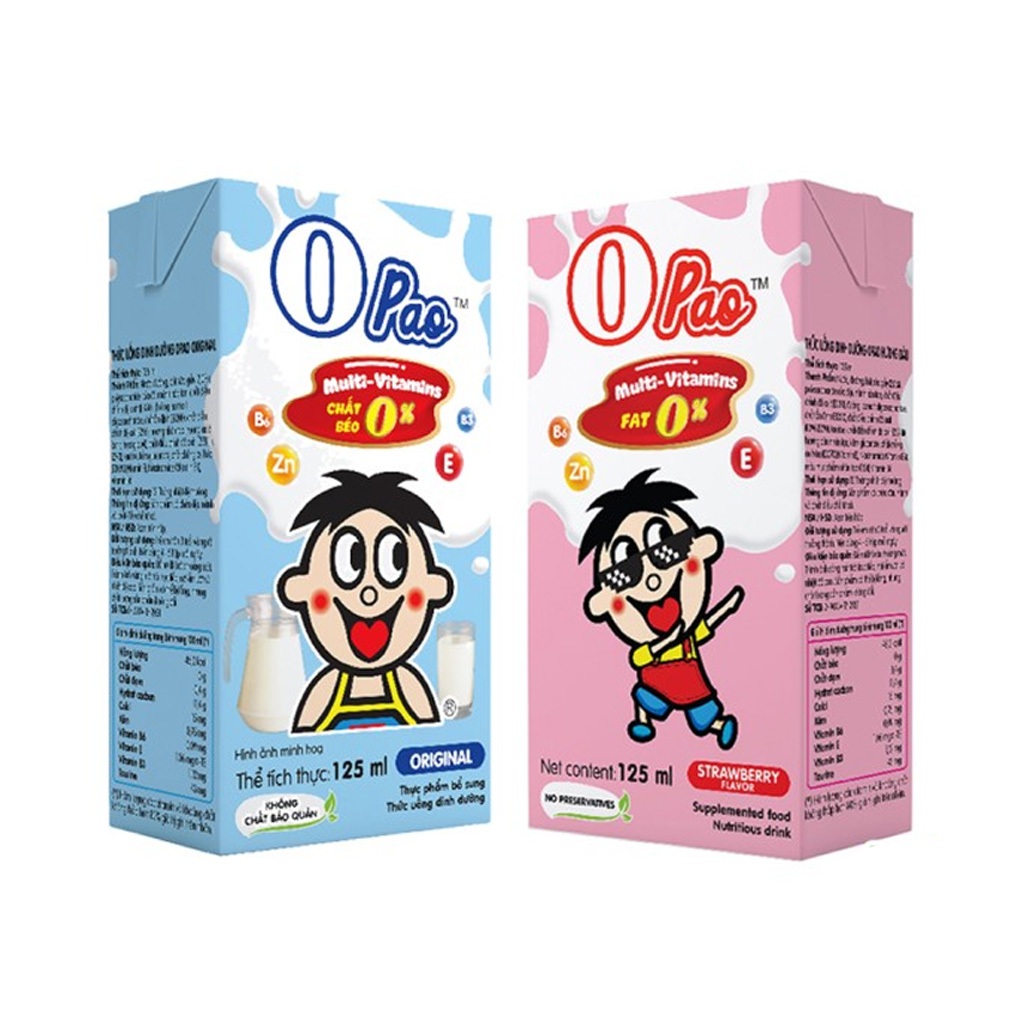 Jual Opao Milk Flavored Drink / Susu Aneka Rasa 125 Ml | Shopee Indonesia