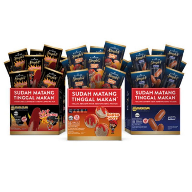 Jual 1 Box Sosis Kanzler Singles 65 gr ( 1 Box isi 12) Varian Lengkap ...