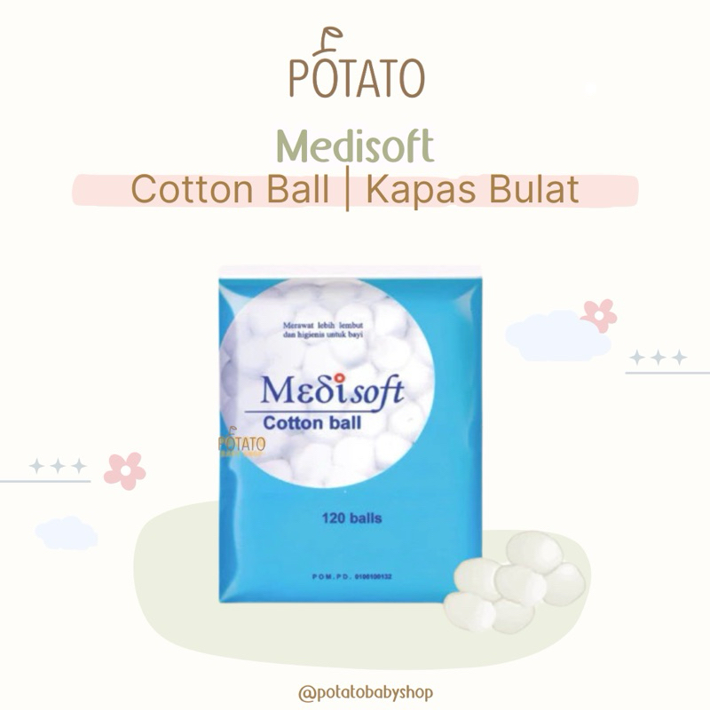 Jual Medisoft Cotton Ball | Kapas Bulat Medisoft | Bola Kapas Bayi ...