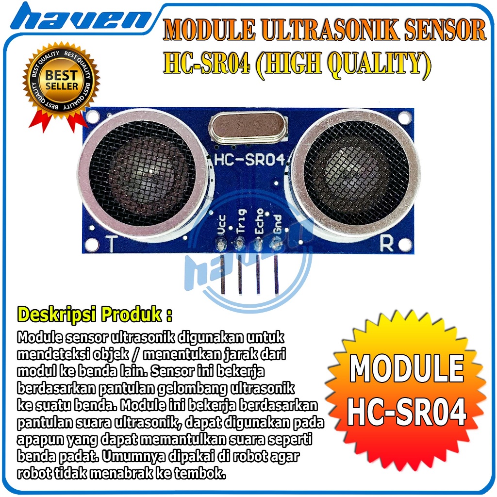 Jual HC-SR04 SR04 Ultrasonic Distance Measuring Transducer Sensor ...