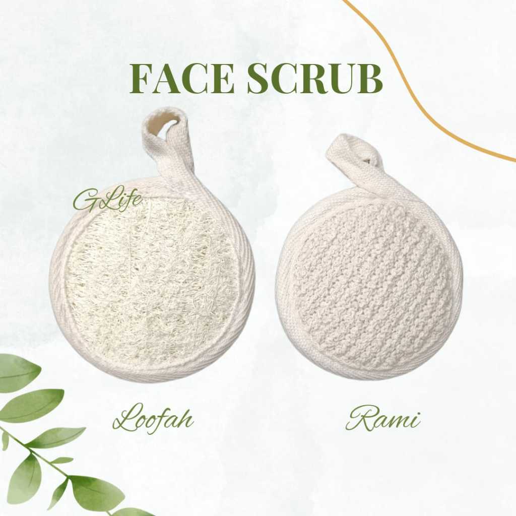 Jual Loofah Spons Wajah Rami Loofah Sponge Wajah Loofah Face Scrub ...