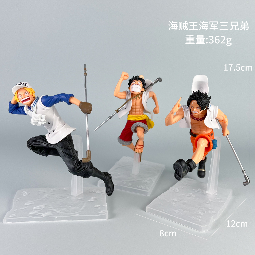 Jual Luffy Ace Magazine Action Figure One Piece Anime Movie Figure ...