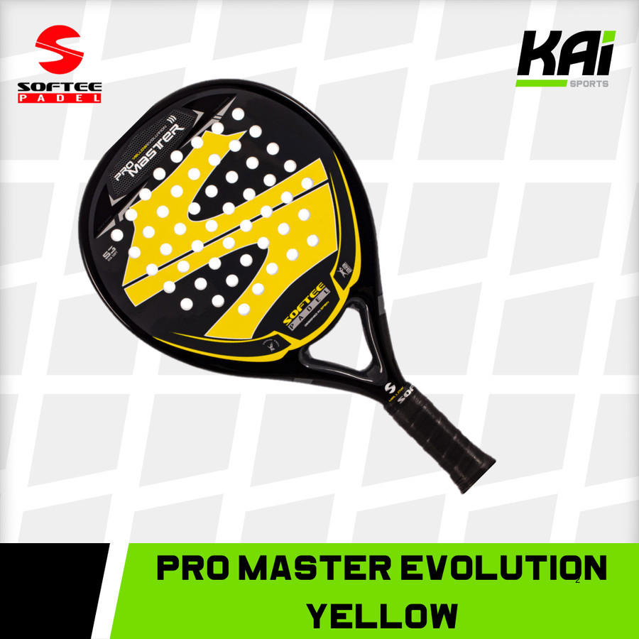 Jual Raket Padel Softee Pro Master Evolution - Yellow - Teardrop - Beginner Pemula - Designed in ...