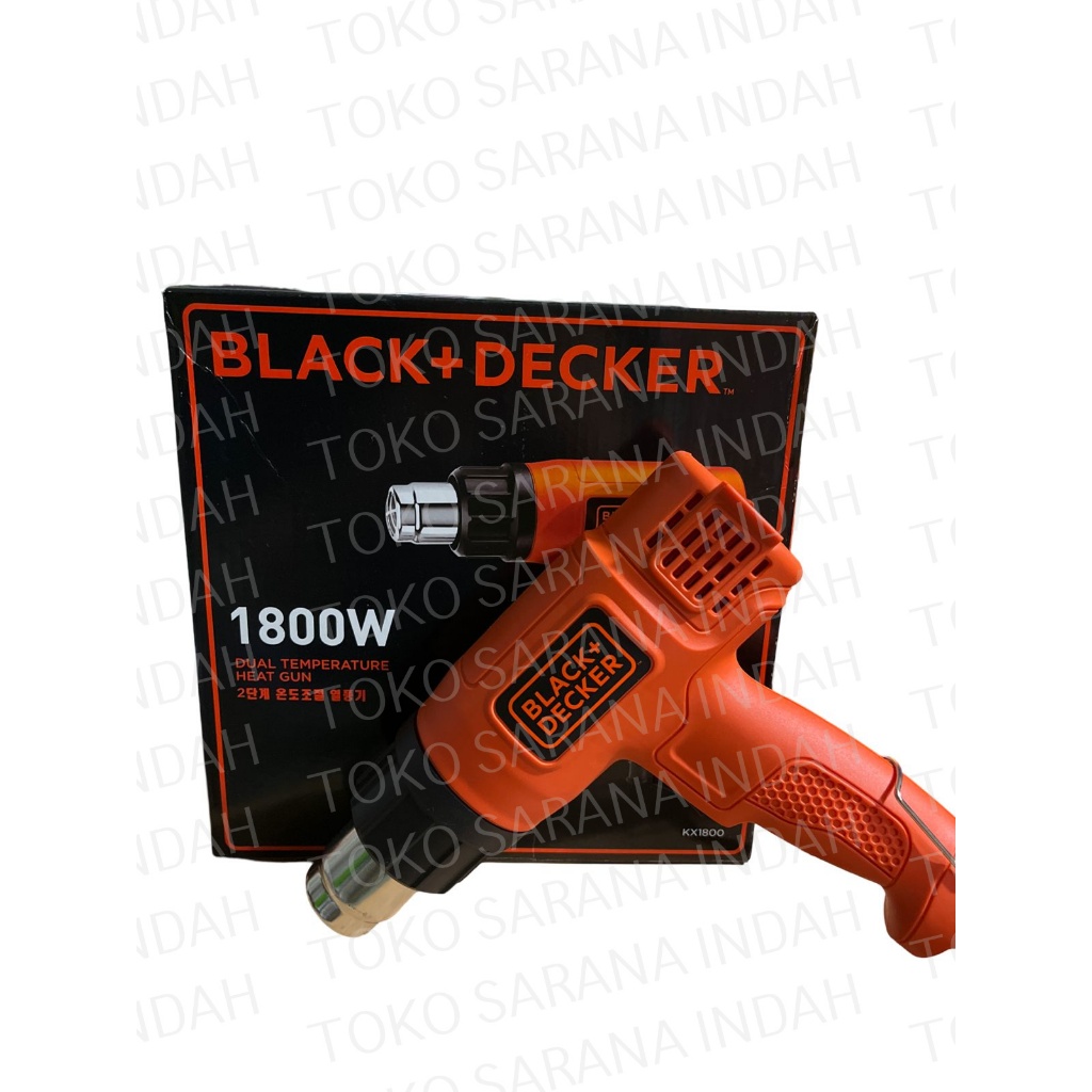 Jual BLACK DECKER Heat Gun 1800 W KX1800 Hot Gun 1800 Watt 550 Derajat ...
