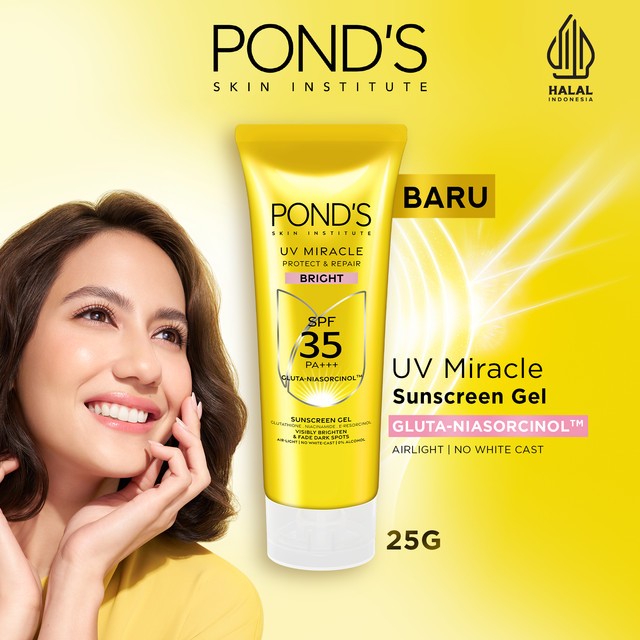Jual PONDS UV MIRACLE BRIGHT SPF 35 25G | Shopee Indonesia