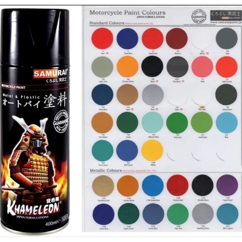 Jual Samurai Paint Metallic Colors Sparkling Gold / Metallic Black ...