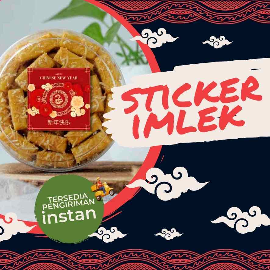 Jual sticker imlek | sticker cny | sticker lunar | sticker cookies ...