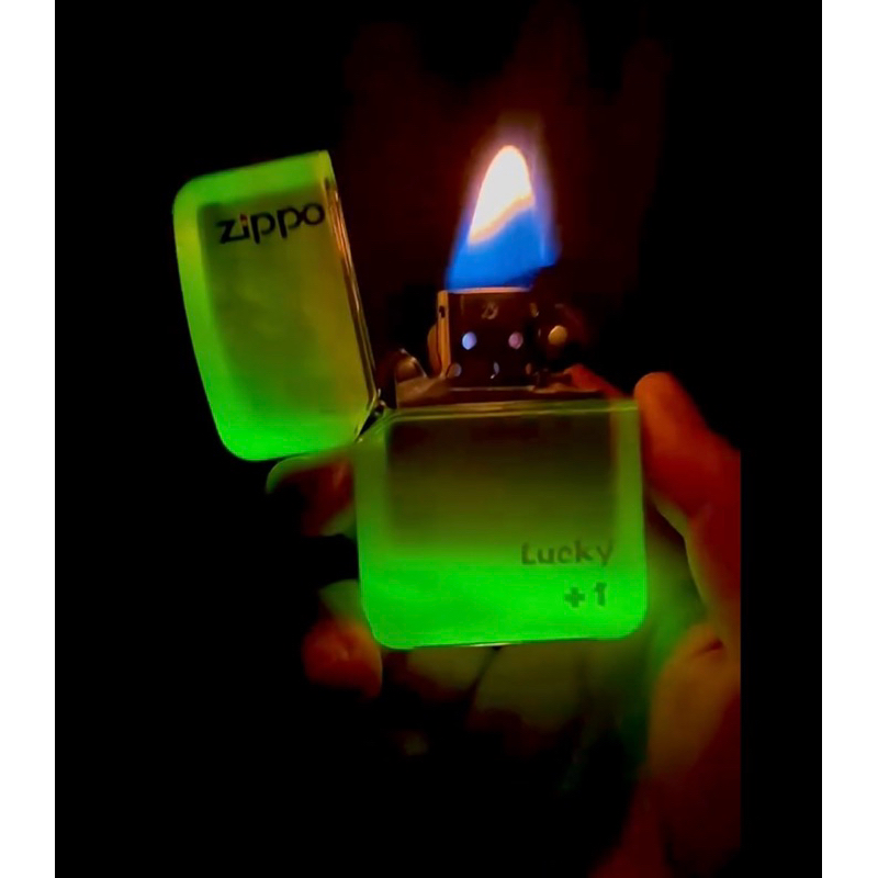 Jual Zippo luminous Quicksand Warna Langka ijo Green Glow In The Dark ...