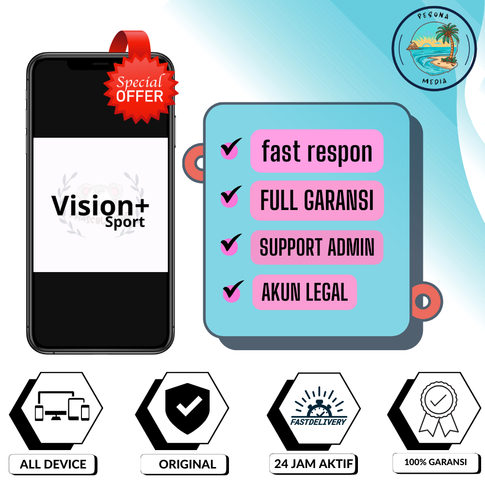 Jual vision plus premium nonton bola 1 tahun garansi | Shopee Indonesia