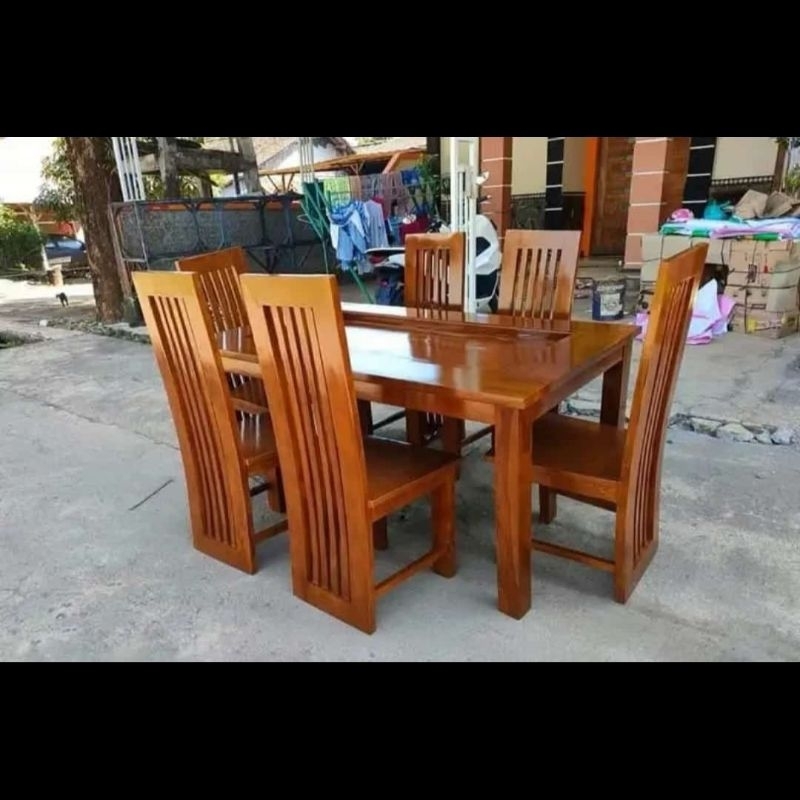 Jual Meja makan minimalis meja makan salur minimalis kursi makan minimalis jati mebel jepara ...