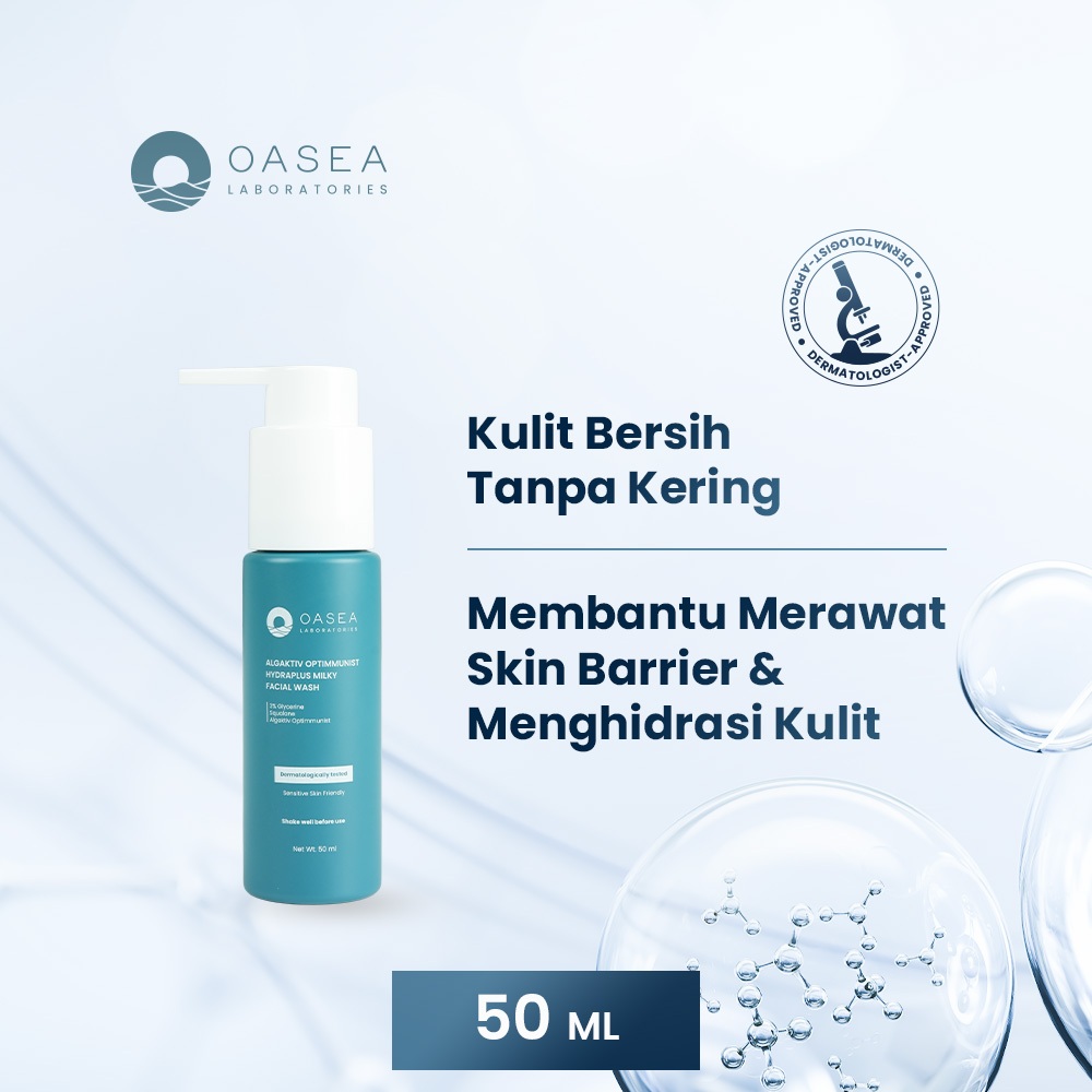 Jual Oasea Algaktiv Optimmunist Hydraplus Milky Facial Wash - 50ml ...