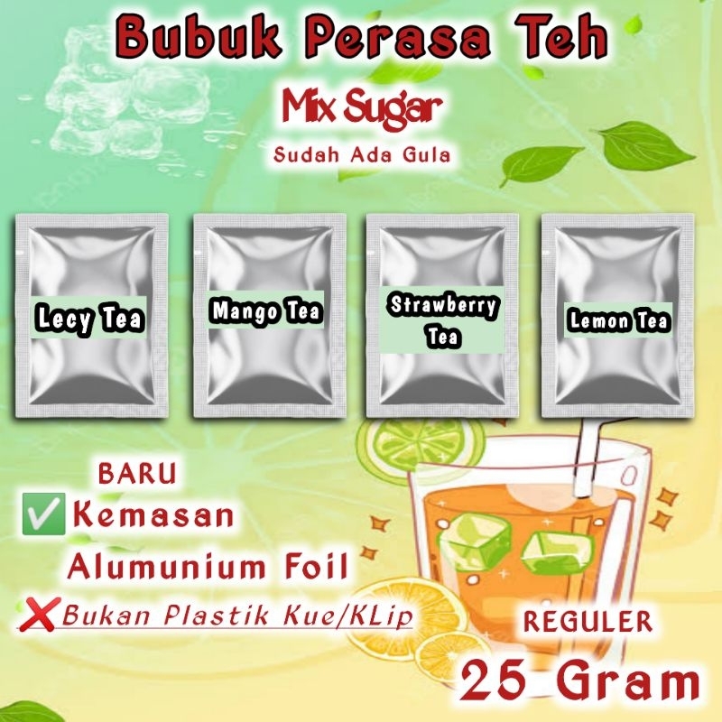 Jual Bubuk Perasa Teh Aneka Rasa Buah 25gr untuk Campuran Teh / Serbuk ...