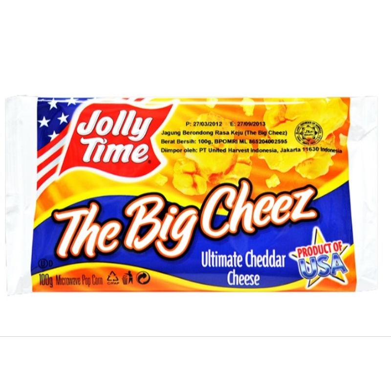Jual Jolly Time Popcorn Big Cheez 100 gram rasa keju | Shopee Indonesia