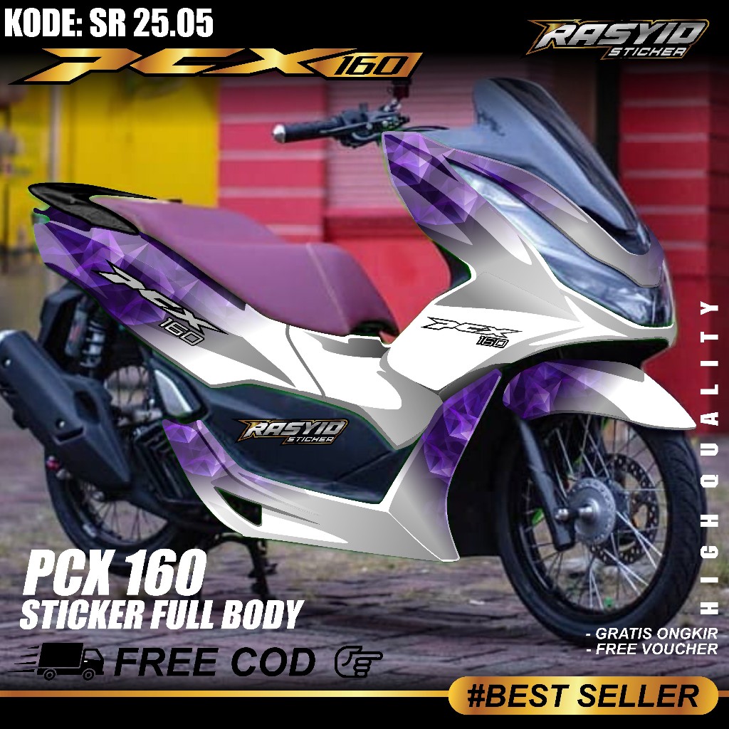 Jual COD Sticker Decal Full Body Honda PCX Cbs Abs 160 Tahun 2021 2022 ...