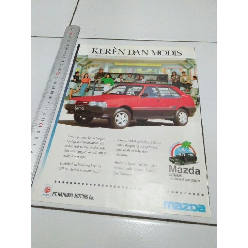 Jual Iklan lawas vintage mazda mr90 jam tangan ori iklan majalah jadul ...