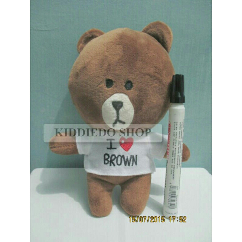 Jual Boneka Line I Love Brown | Shopee Indonesia
