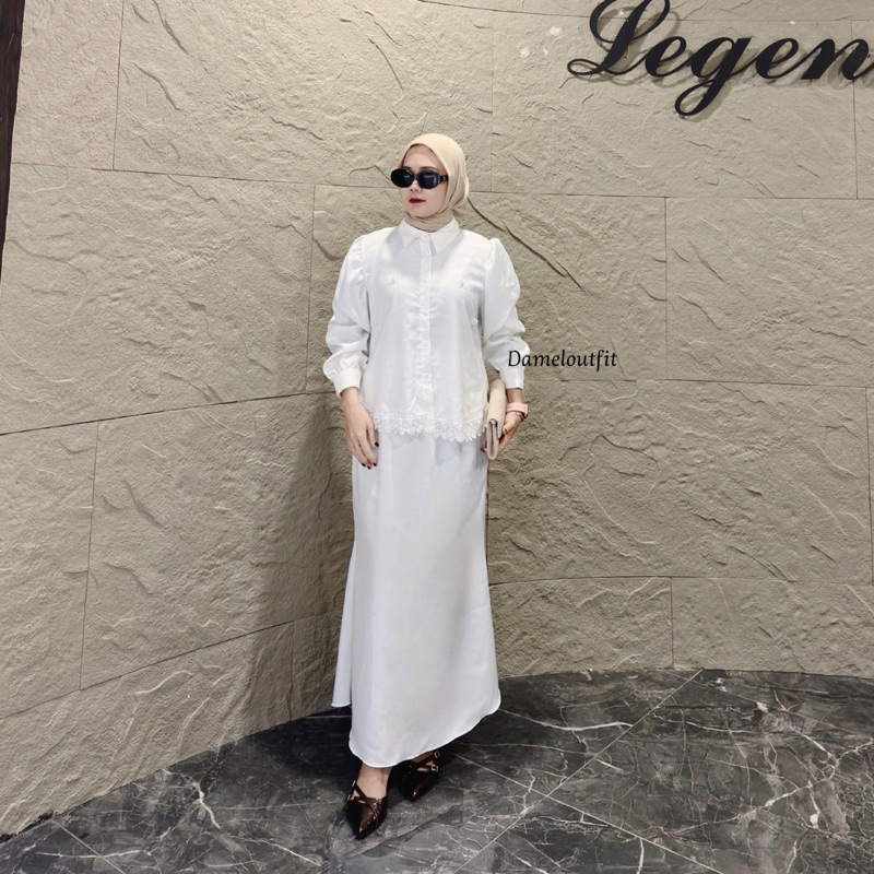 Jual DAMELOUTFIT - Syamia One Set | One Set Rok | One Set Korean Style ...