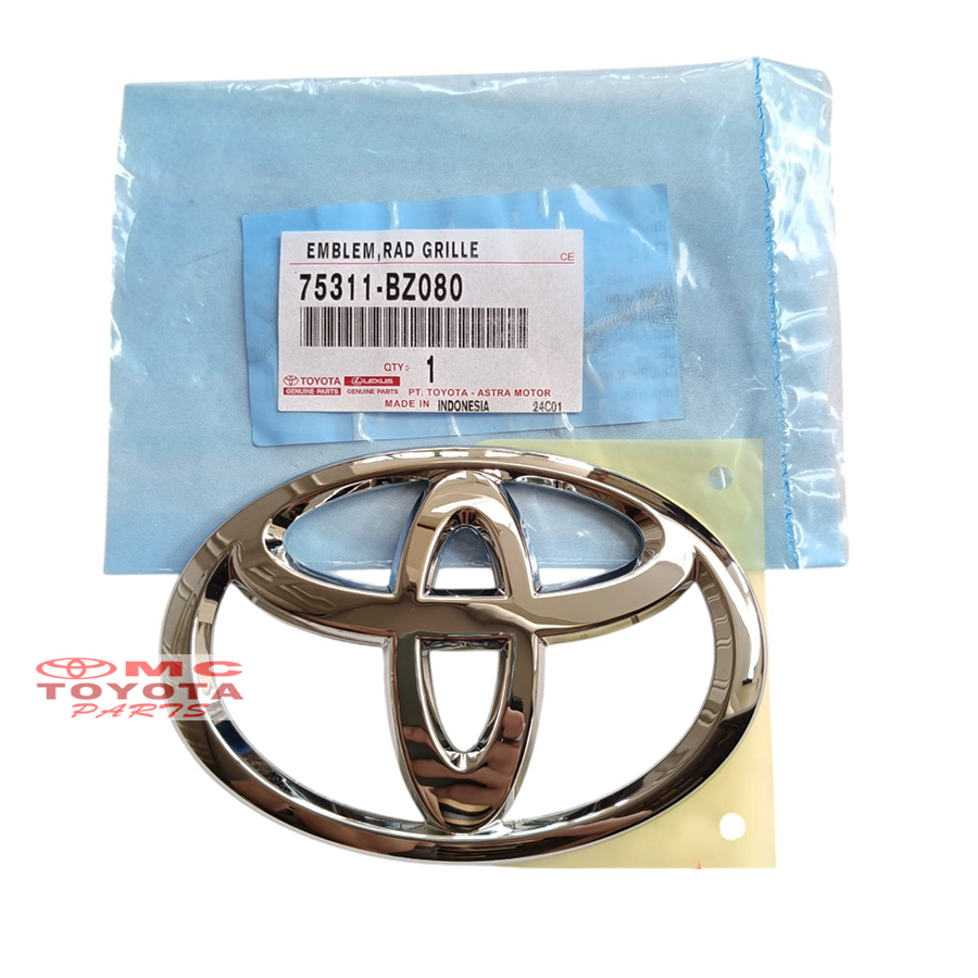 Jual Emblem Logo Chrome Depan Grill Grille Radiator Original Toyota ...