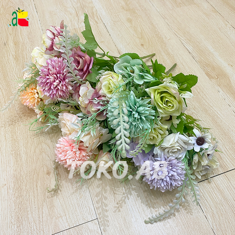 Jual BUNGA BUKET PEONY MAWAR KOMBINASI SL POM-POM DAYSI BUNGA ...