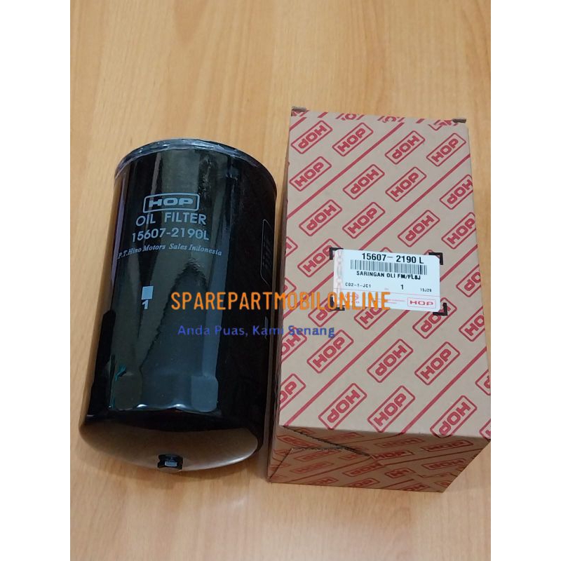 Jual Oil filter saringan oli jo8e hino lohan 500 fm260ti fm260jw ...