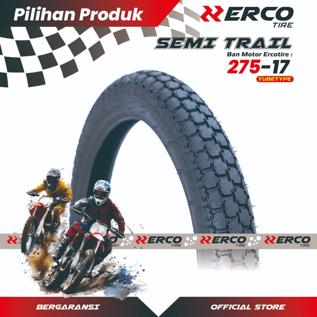 Jual ERCO TIRE Ban Luar Motor Ring 17 NonTubeless Ukuran 275-17 Motif ...