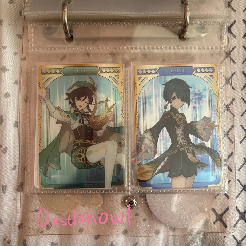 Jual (official) genshin impact venti & xinqiu (yukuaki) wafer cards ...