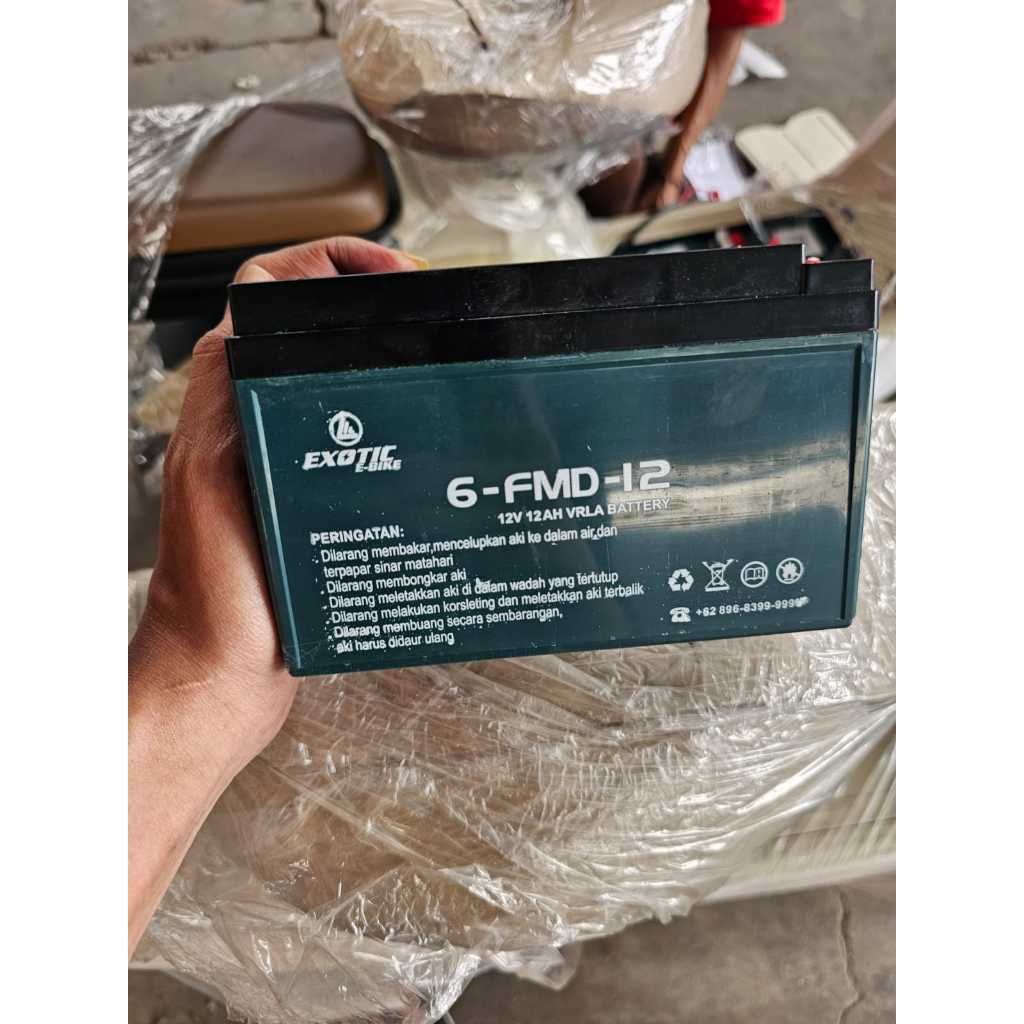 Jual Aki EXOTIC 12 volt 12AH ORIGINAL bisa untuk semua sepeda listrik ...