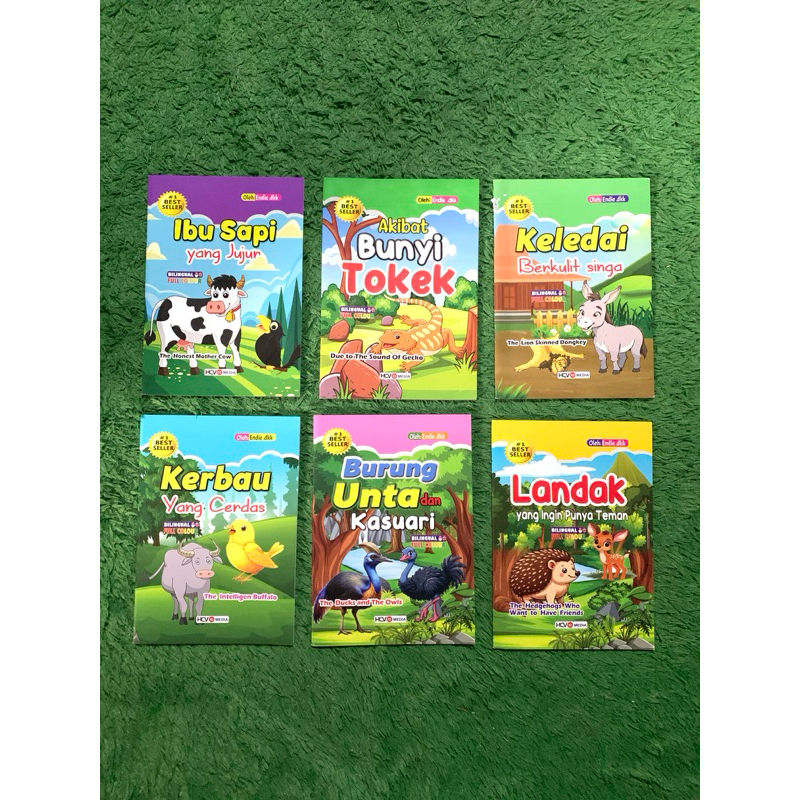Jual PAKET ISI 6 BUKU CERITA ANAK DAN DONGENG KERBAU YANG CERDAS BUTUNG ...