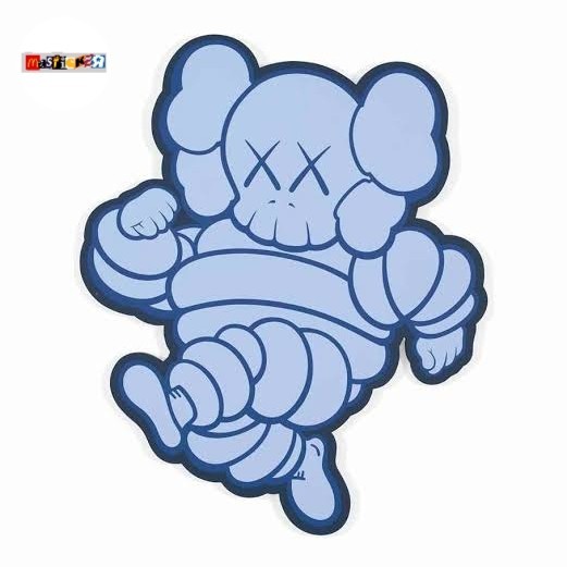 Jual sticker Kaws Chums running man logo diecut stiker | Shopee Indonesia