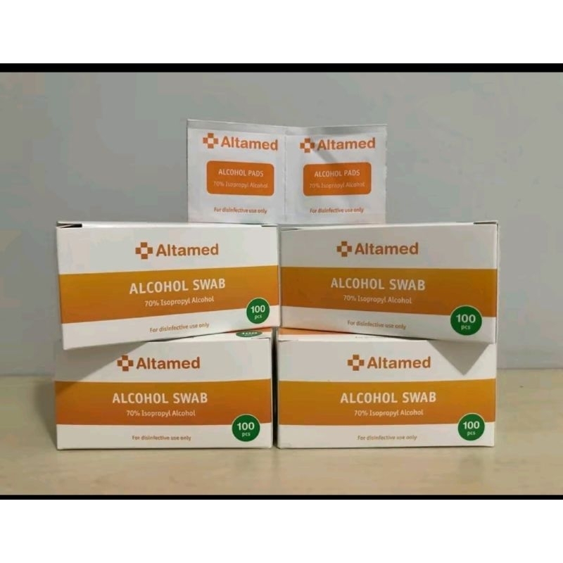 Jual Alcohol Swab Tisu beralkohol pembersih kulit per box | Shopee ...