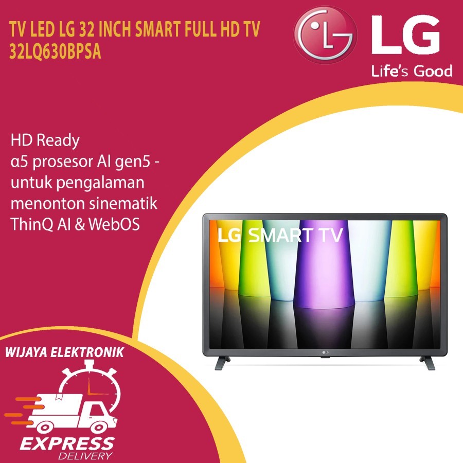 Jual LG Smart TV LED LG 32LQ630BPSA With Gen 5 AI Processor AI ThinQ ...