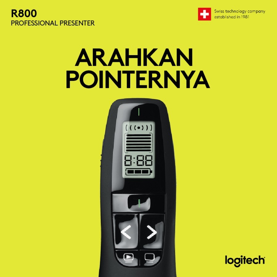 Jual Logitech R800 Presenter Green Laser Logitech Remote Pointer ...