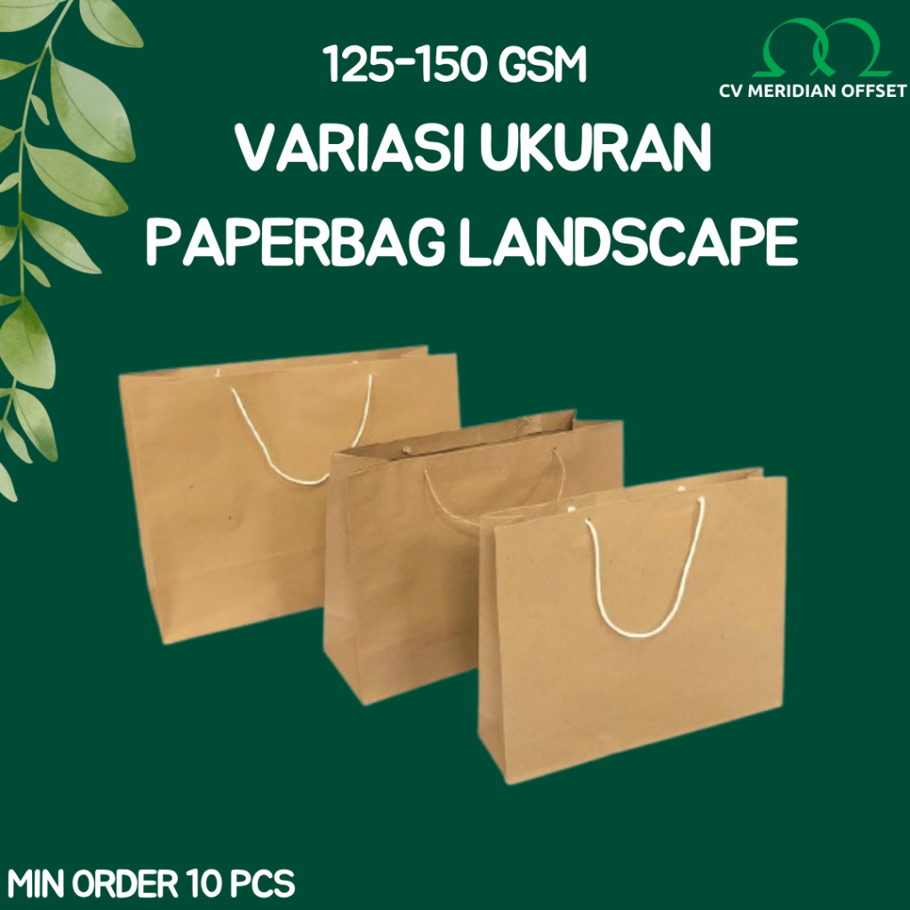 Jual Paperbag Landscape Tas Kertas Kantong Kertas Shopping Bag Kraft ...