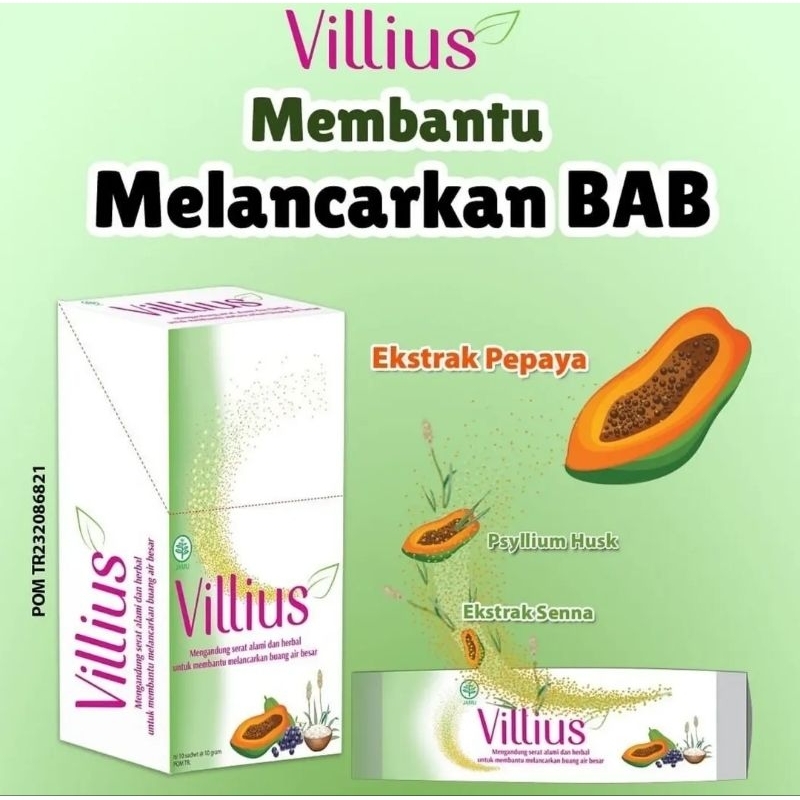 Jual Villius Pelancar BAB ( 1 BOX ISI 10 SACHET) | Shopee Indonesia