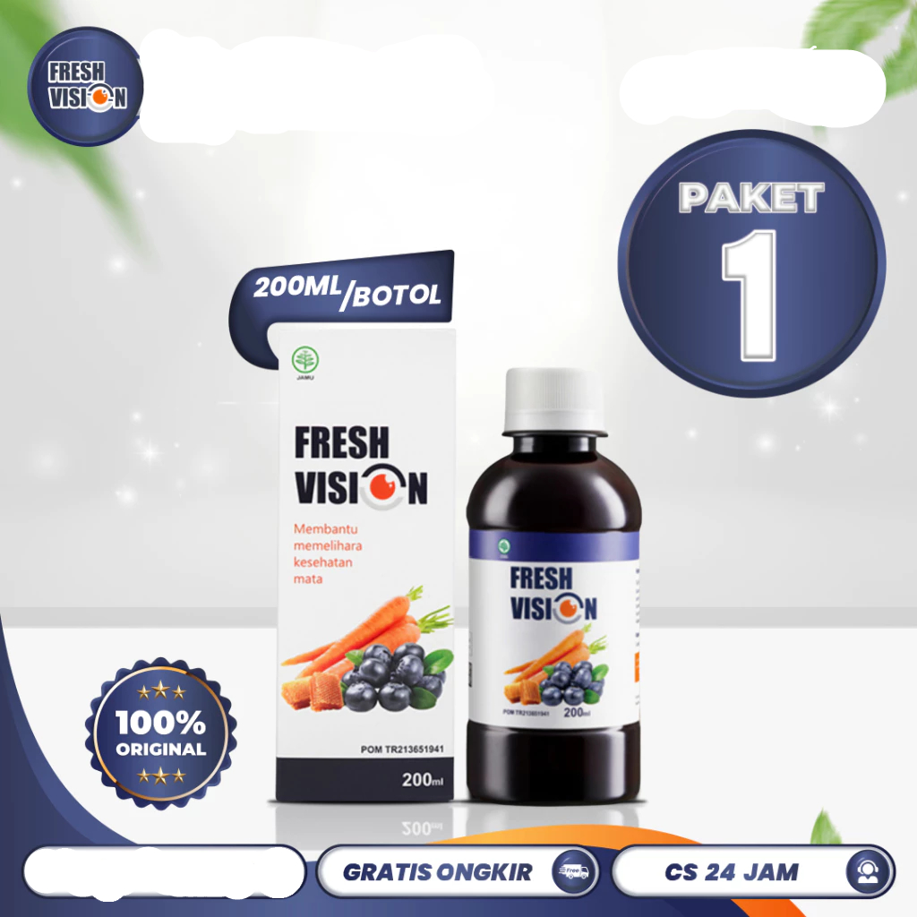 Jual FRESH VISION 200 ML - Membantu Memelihara Kesehatan Mata | Shopee ...