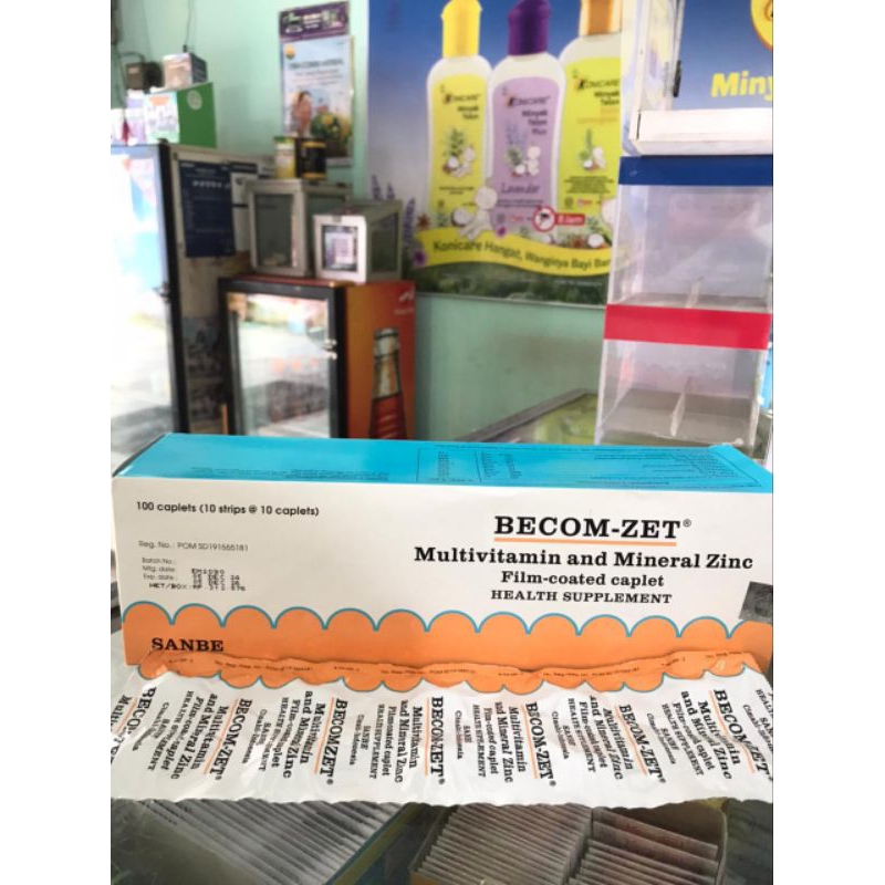 Jual BECOM-ZET MULTIVITAMIN & MINERAL 1 BOX ( 100 KAPLET ) | Shopee ...