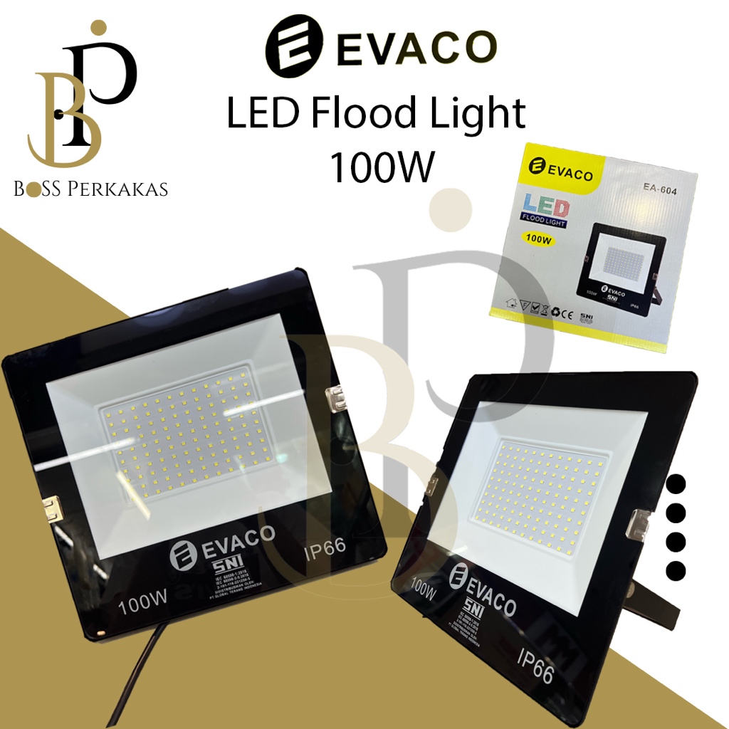 Jual Lampu Sorot 100W Evaco / LED Floodlight 100w Evaco | Shopee Indonesia