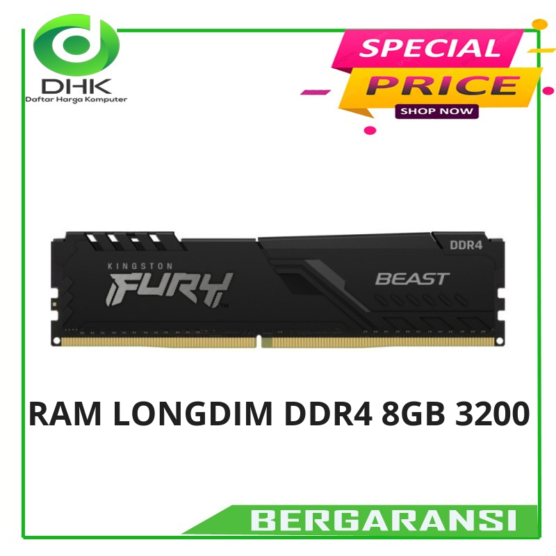 Jual Kingston FURY hyperbeast DDR4 RAM Longdim 8GB 3200MHz | Shopee ...
