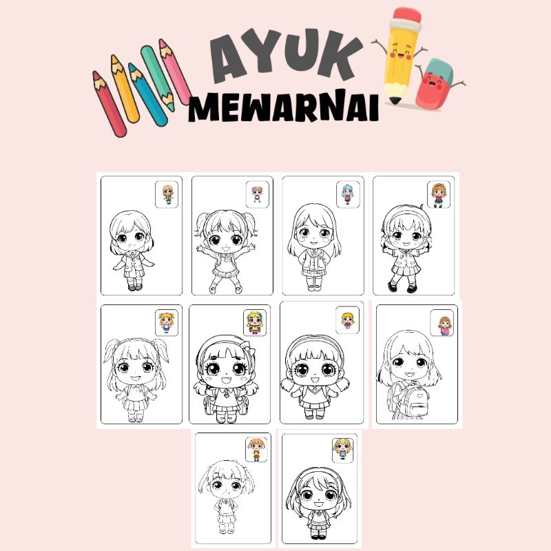 Jual Printable coloring page Kids / Gambar Lucu | Shopee Indonesia