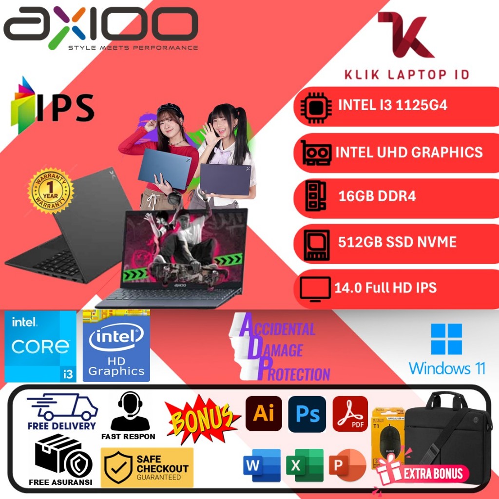 Jual NEW Laptop Axioo Hype 3 (G11) Intel I3 1125G4 16GB 512GB 14 inch FHD IPS Win11Pro | Shopee ...
