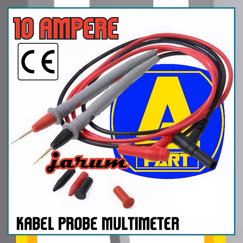 Jual KABEL PROBE MULTIMETER MULTITESTER JARUM ANENG ( 10 AMPERE ...