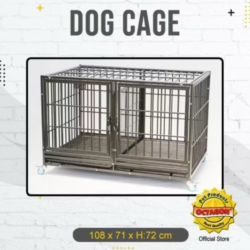 Jual Pet Cage Knock Down Octagon - Dog Cage Sekatan Bahan Tebal size ...