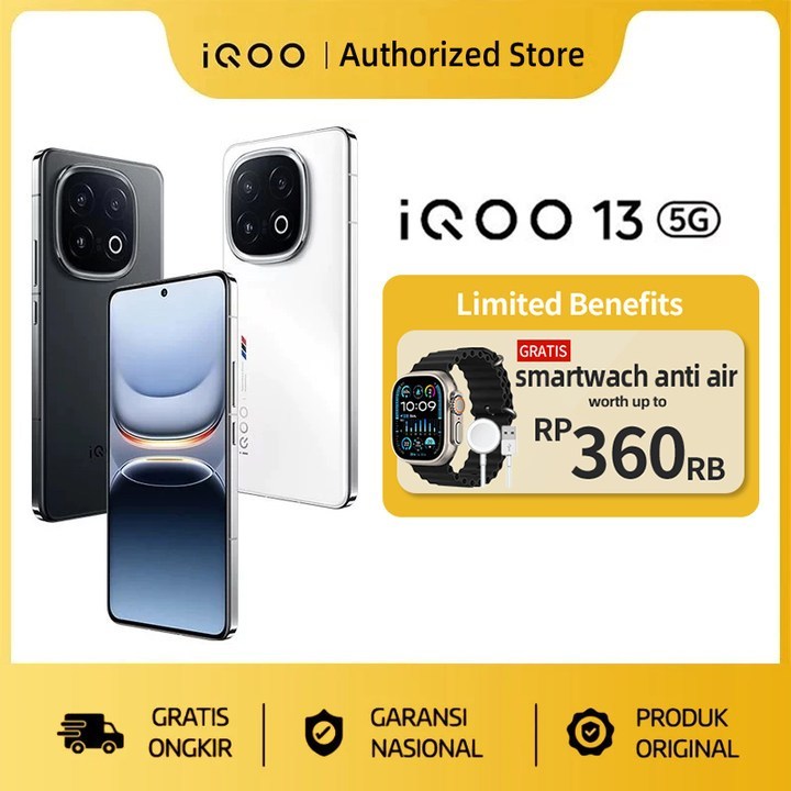 Jual vivo iQOO 13 - 1st Snapdragon 8 elite, 6150mAh+120W, 7000mm2 VC Cooling system, 144Hz LTPO ...