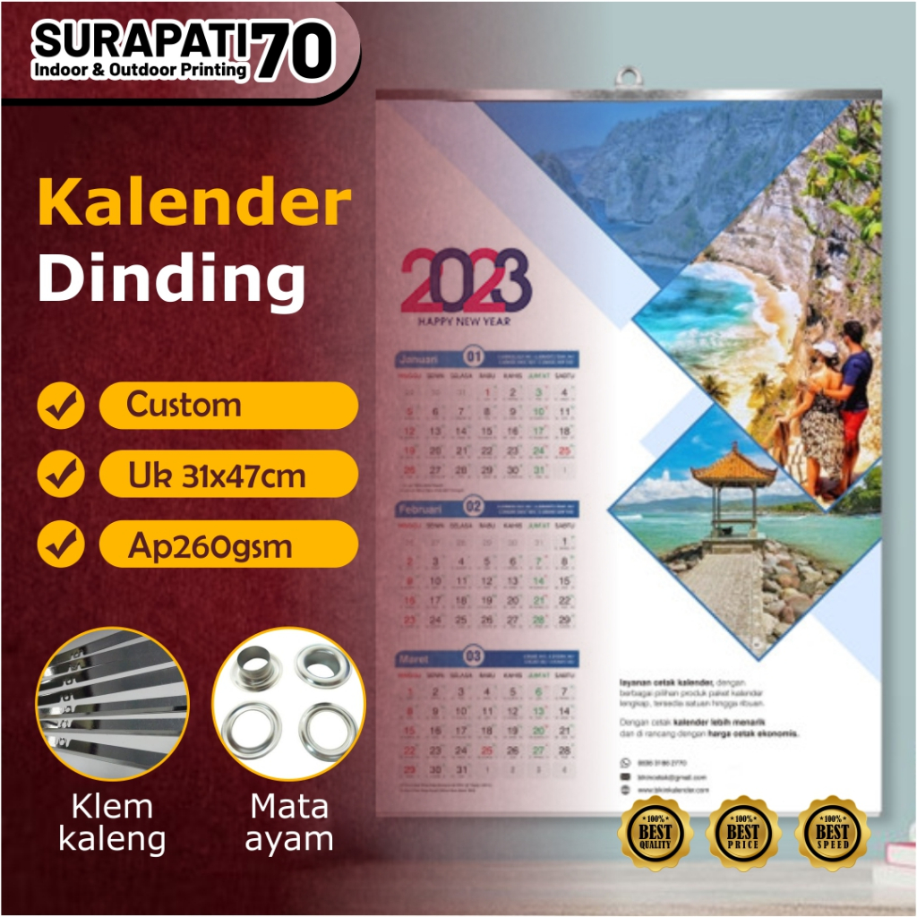 Jual Kalender dinding 2025 A3+ | untuk partai,perusahaan,dll | Bisa ...