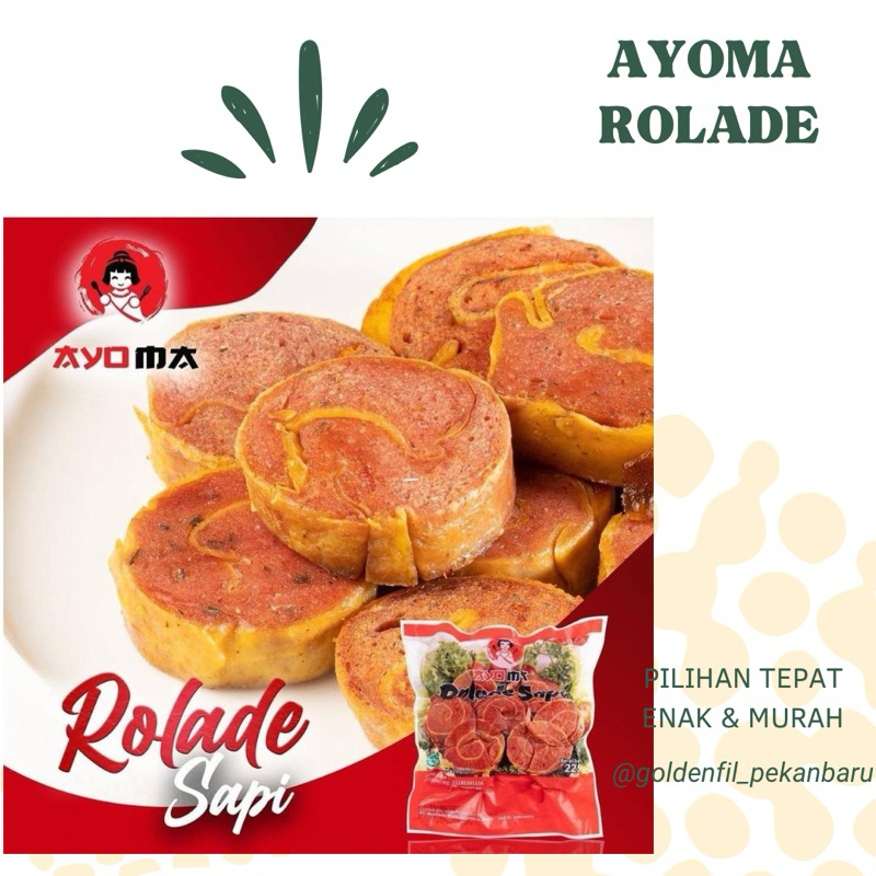 Jual AYOMA rolade sapi isi 18 pc 450g / rolade ayam | Shopee Indonesia