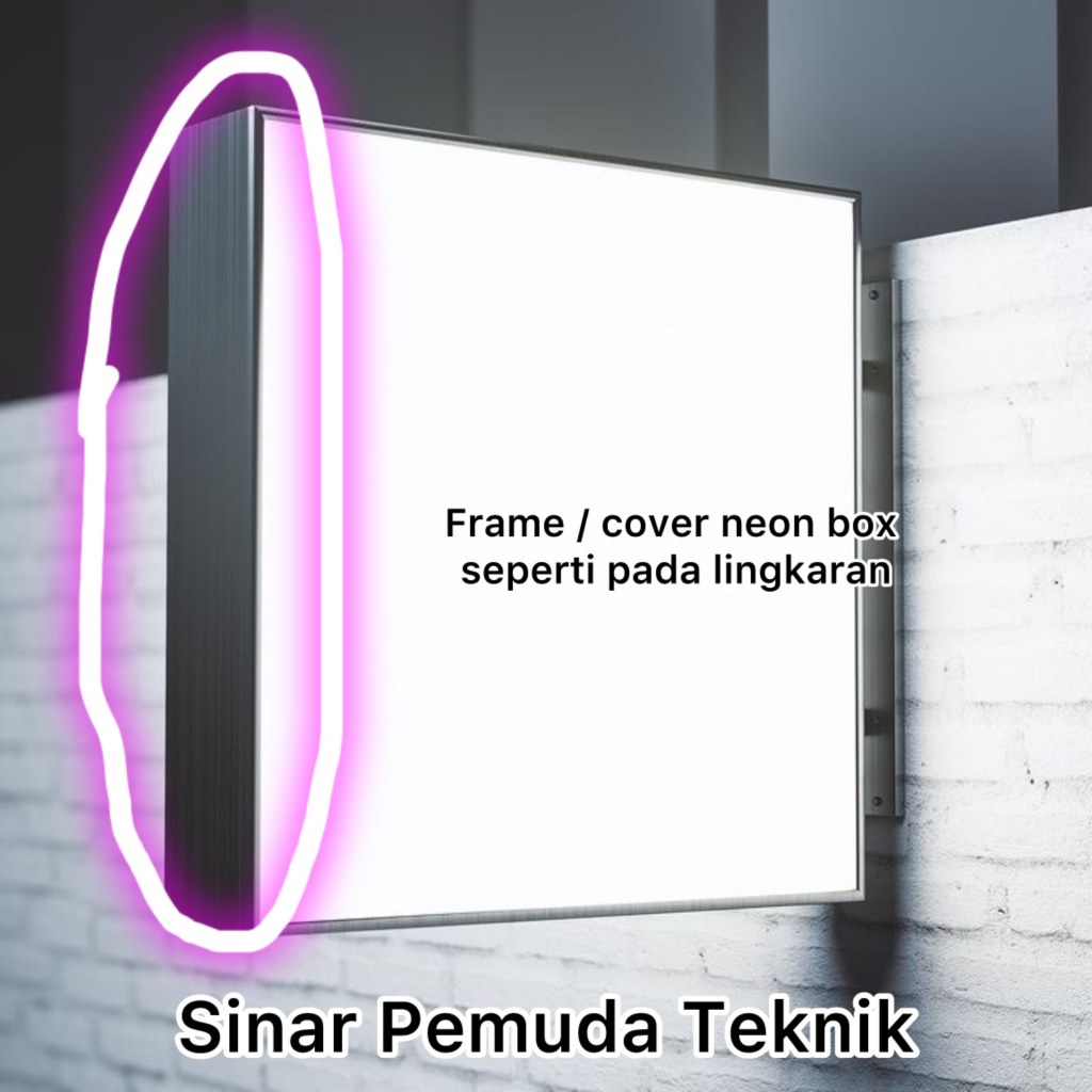 Jual Lis U Stainless Steel / Rangka / Frame Neon Box Stainless Lebar 20 ...