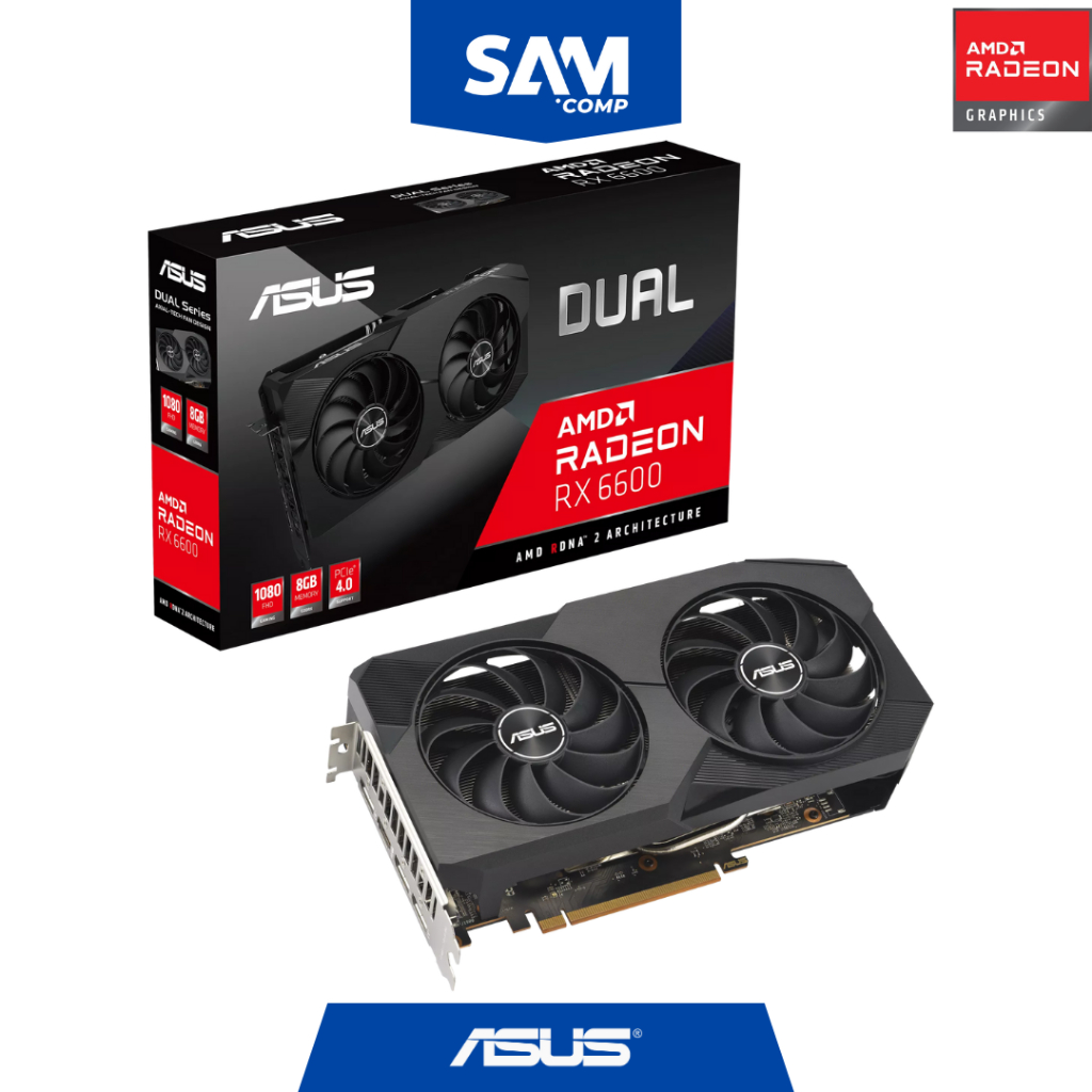Jual ASUS DUAL AMD RADEON RX 6600 / RX6600 8GB GDDR6 | Shopee Indonesia
